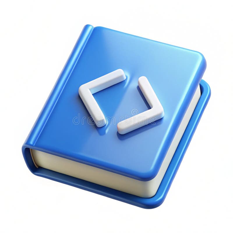 PSD Coding Book 3D Icon Isolated Stock Illustration - Illustration of ...