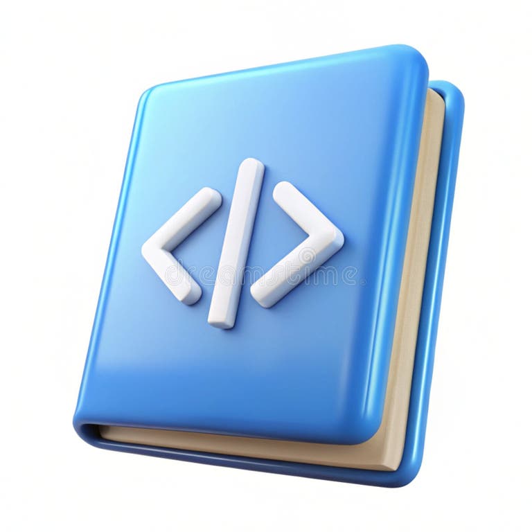 PSD coding book 3D icon stock illustration. Illustration of graphic ...