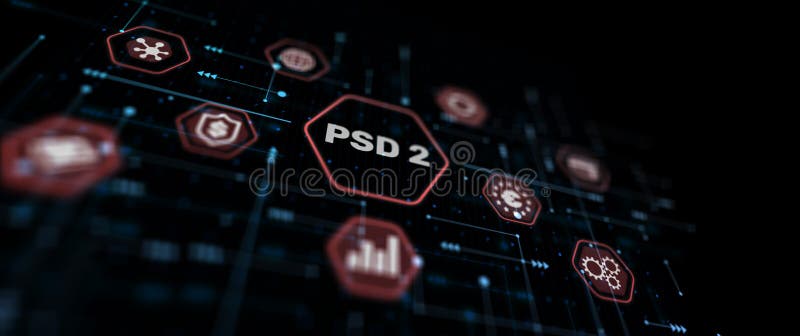 PSD2 Concept . Open Banking Stock Image - Image of business, paying ...