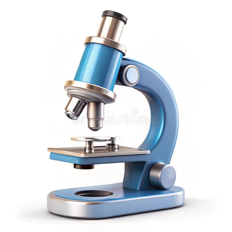 PSD 3D microscope icon stock illustration. Illustration of scientific ...