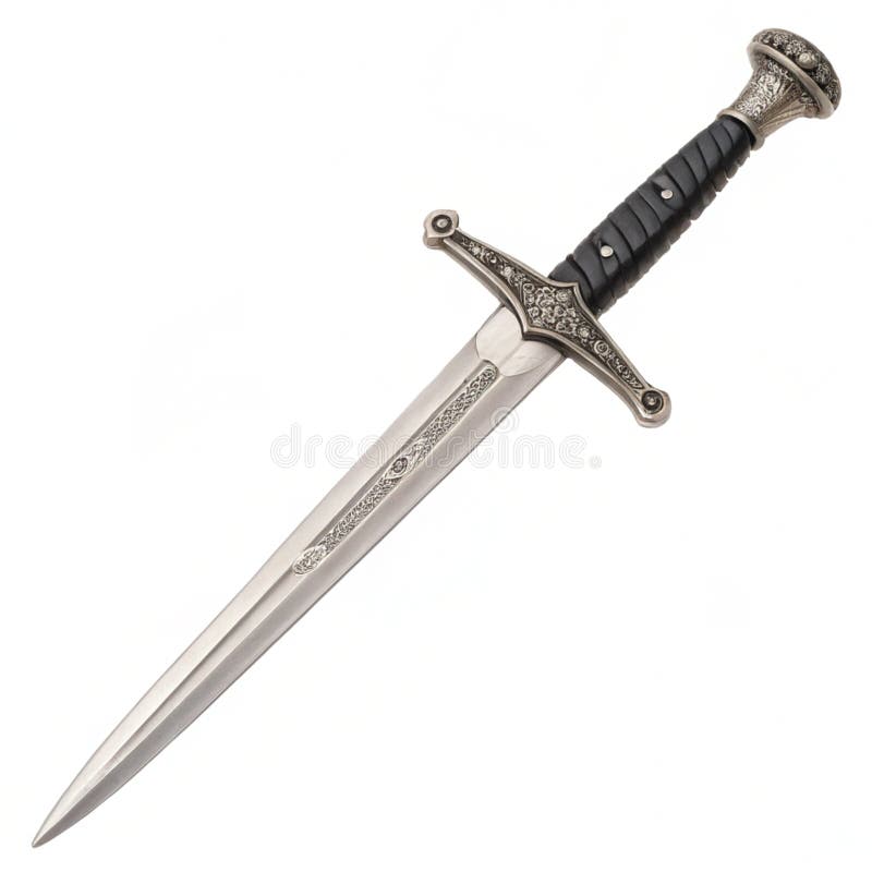 PSD Dagger Isolated on Transparent Background Stock Illustration ...