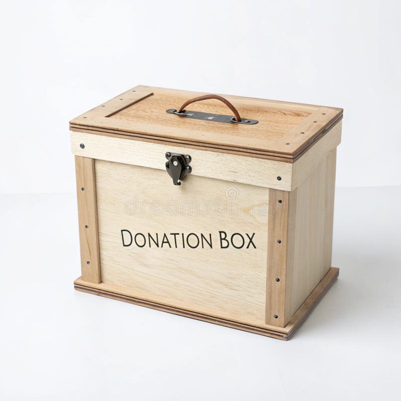 PSD Donation Box Isolated on Transparent Background Stock Illustration ...