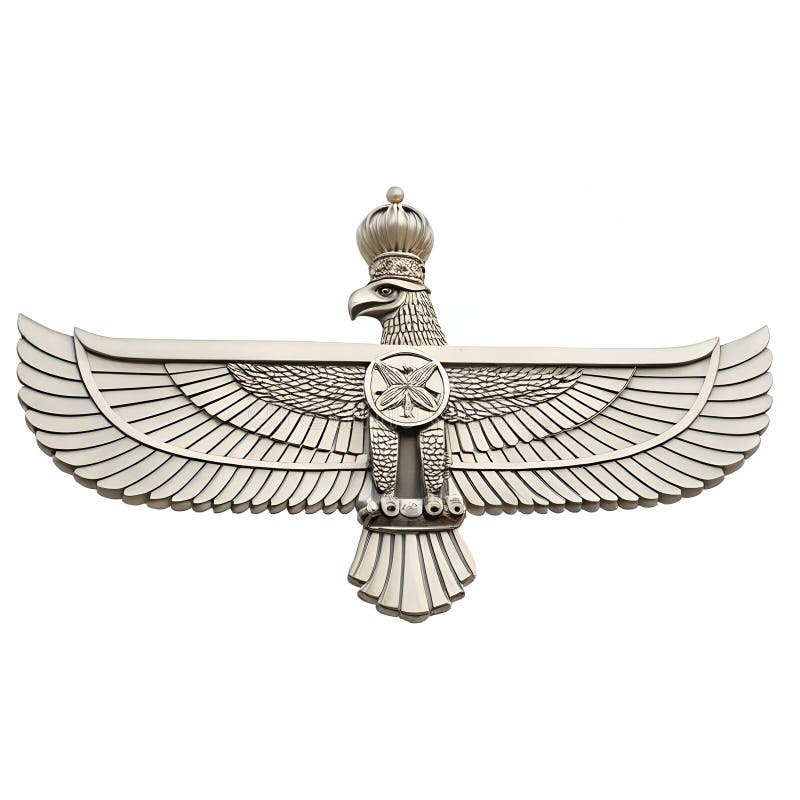 PSD of Faravahar on a Transparent Background Isolated on White ...