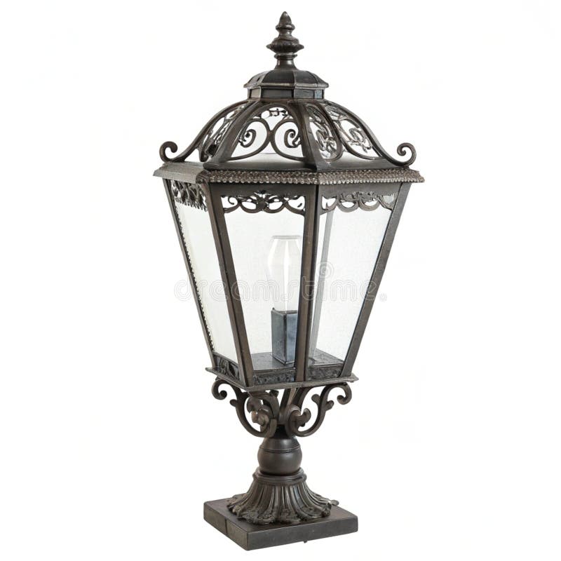 PSD Gas Lamp Isolated on Transparent Background Stock Illustration ...