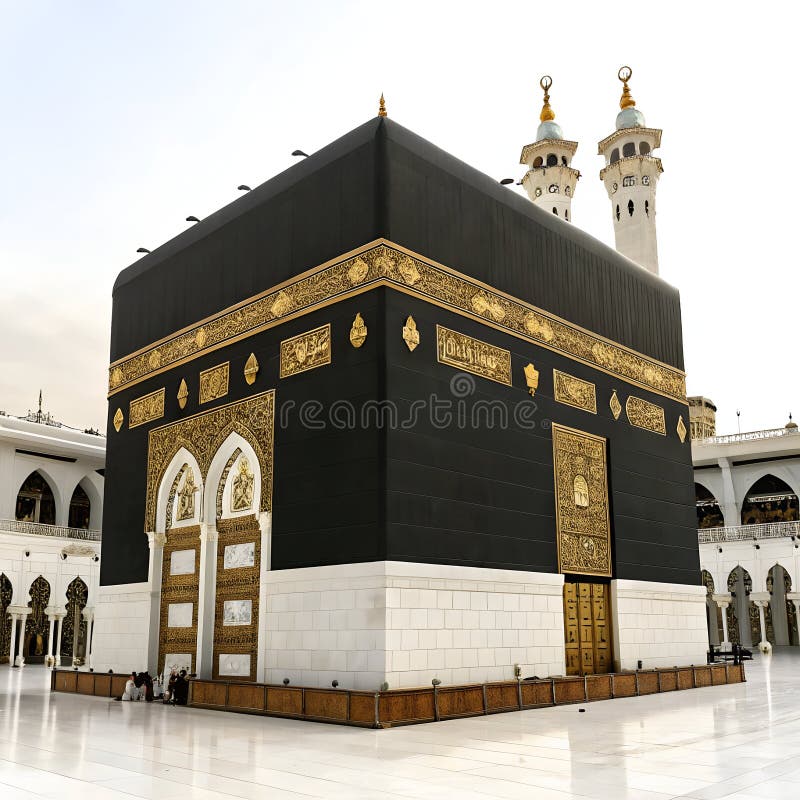 PSD Islamic Dome Kaaba stock illustration. Illustration of prayer ...