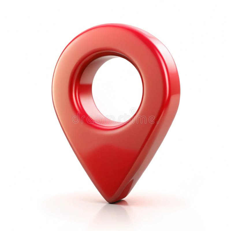 PSD Location Direction 3D Icon Isolated on White Background Stock ...