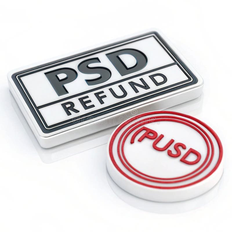 PSD Refund 3D Icon Isolated on Transparent Background Stock ...