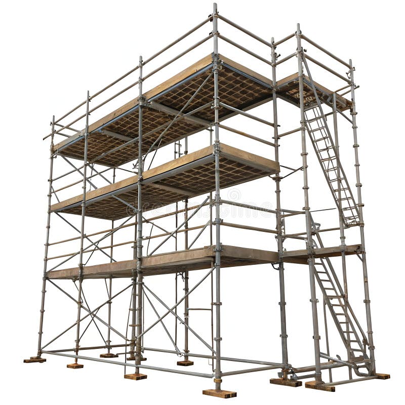 PSD of Scaffolding on a Transparent Background Isolated on White ...