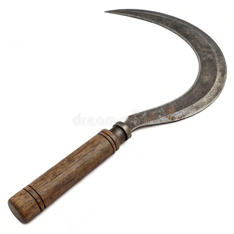 PSD Sickle 3D Icon Isolated on White Background Stock Illustration ...