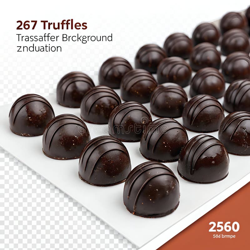 PSD of Truffles on a Transparent Background Isolated on White ...