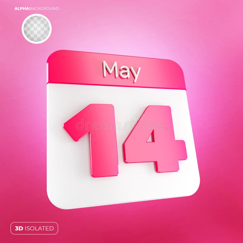 PSD Calendar May 3d Premium Stock Vector - Illustration of sign, week ...
