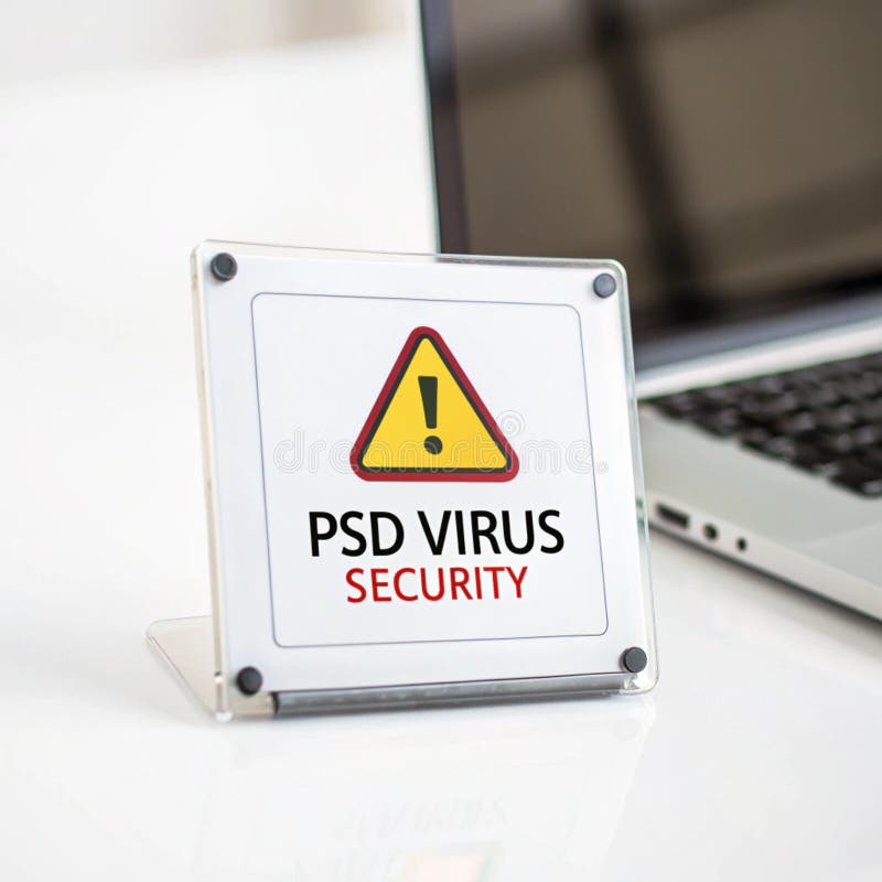 PSD Virus Security Isolated on Transparent Background Stock ...