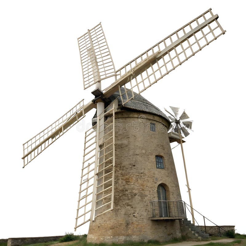 PSD of a Windmill on a Transparent Background Isolated on White ...