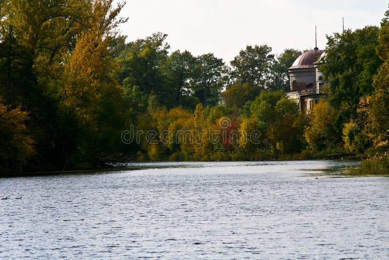 The Psel River in the Autumn. Stock Photo - Image of tree, gadget ...