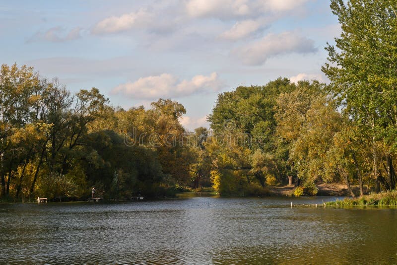 The Psel River in the Autumn. Stock Photo - Image of screensaver, cane ...