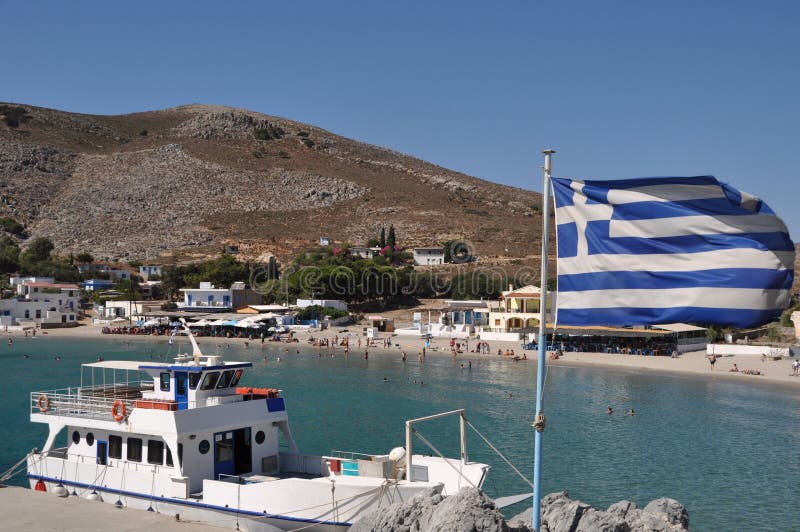 Pserimos island stock image. Image of country, harbour - 16253575