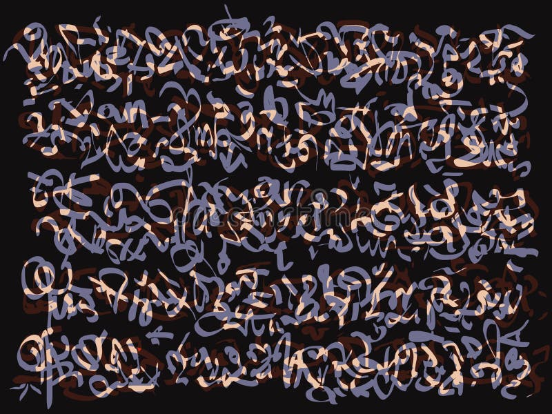 Unidentified Abstract Handwriting Pseudo Stock Illustrations – 5 ...