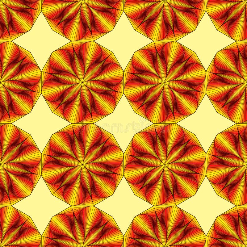 Pseudo 3D seamless pattern stock vector. Illustration of graphic ...