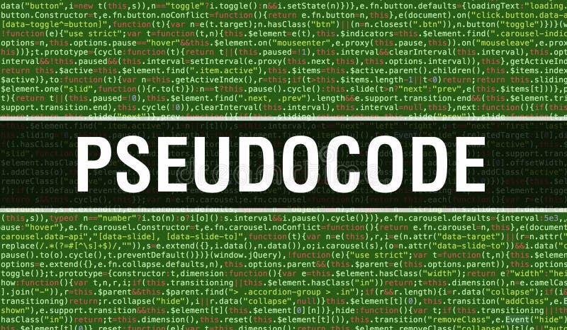 Pseudocode Text Written on Programming Code Abstract Technology ... Pseudocode Text Written on Programming Code Abstract Technology ...