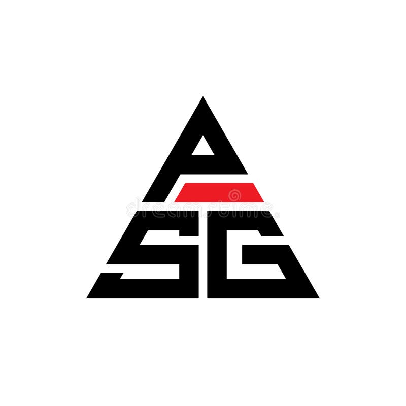 PSG Triangle Letter Logo Design with Triangle Shape. PSG Triangle Logo ...