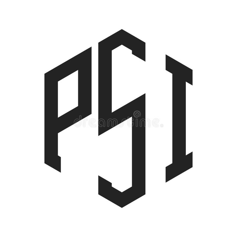 PSI Logo Design. Initial Letter PSI Monogram Logo Using Hexagon Shape ...