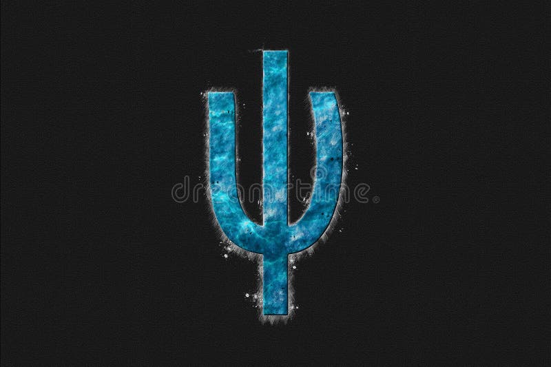 Psi Sign. Psi Letter, Greek Alphabet Symbol Stock Image - Image of icon ...