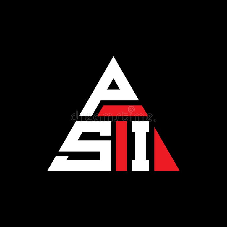 PSI Triangle Letter Logo Design with Triangle Shape. PSI Triangle Logo ...