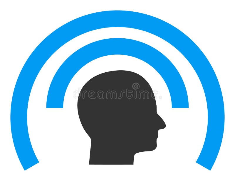 Psi Waves Vector Icon Flat Illustration Stock Vector - Illustration of ...