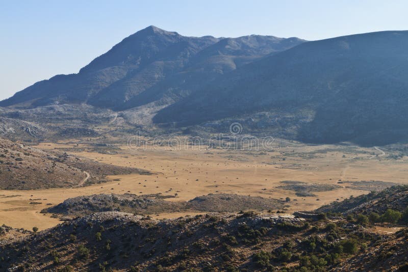 Psiloritis Mountain at Crete Island, Greece Stock Photo - Image of ...