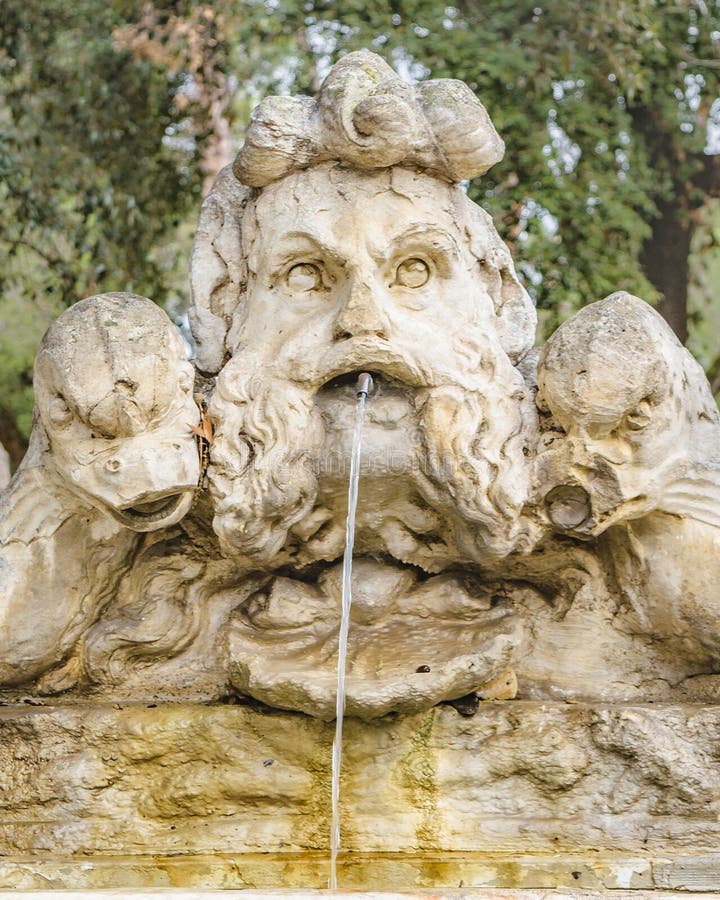 Psilosis Sculptural Au Parc De Borghese De Villa Photo stock - Image du ...