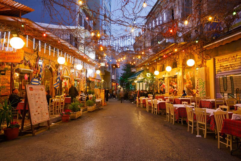 Psirri, Athen redaktionelles stockfoto. Bild von leute - 67462043