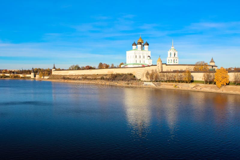 Pskov Kremlin (Krom) stock photo. Image of christianity - 37382732