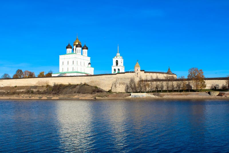 Pskov Kremlin (Krom) stock image. Image of outdoors, russia - 37400061