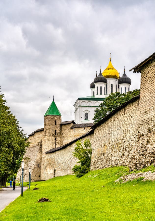Pskov Krom, a Kremlin in Russia Stock Photo - Image of gate, city ...