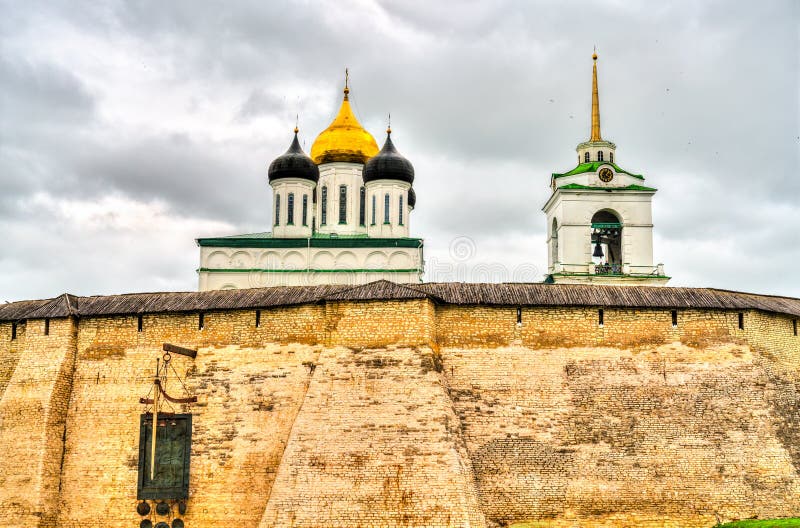 Pskov Krom, a Kremlin in Russia Stock Image - Image of heritage ...