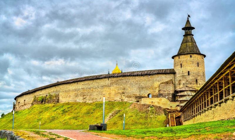 Pskov Krom, a Kremlin in Russia Stock Image - Image of city, landmark ...