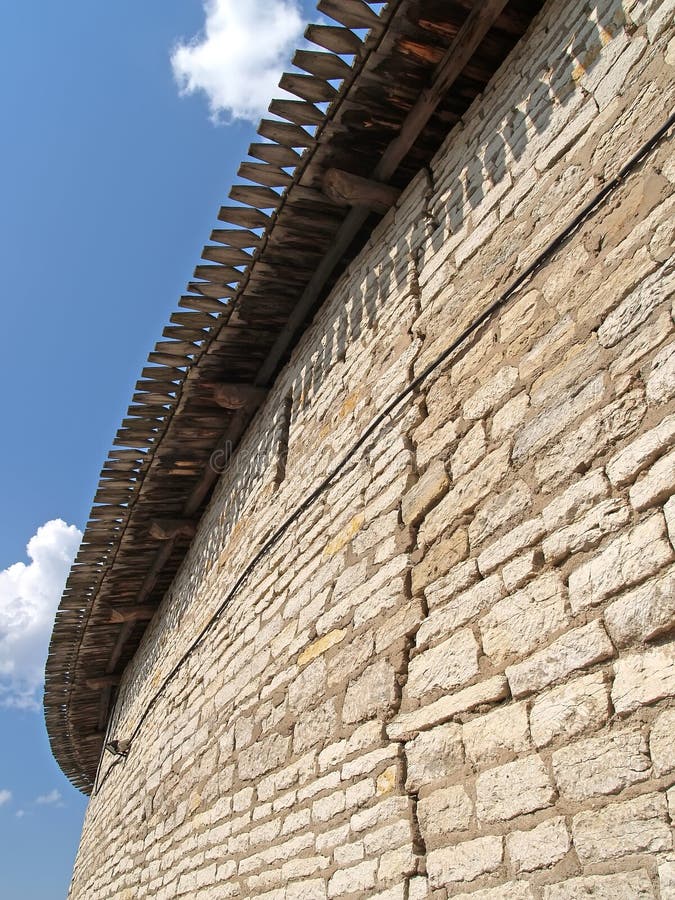 PSKOV, RUSSIA. Fragment of a Fortification of the Pskov Krom Kremlin ...