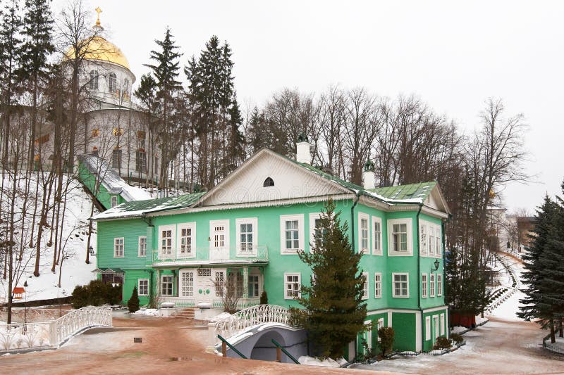 Pskovo-Pechersky monastery stock image. Image of holy - 21561287