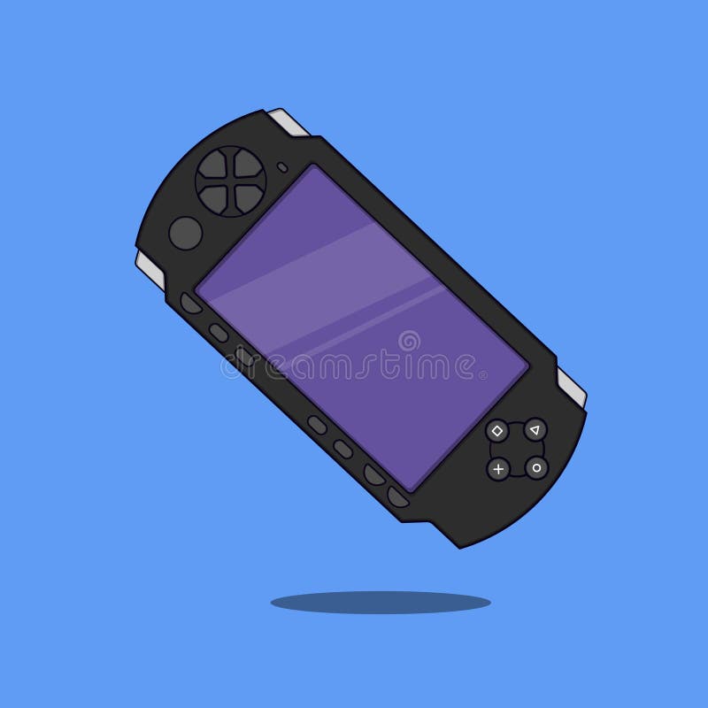 PSP Gaming Console Vector Icon PSP Gaming Illustration Stock Vector ...