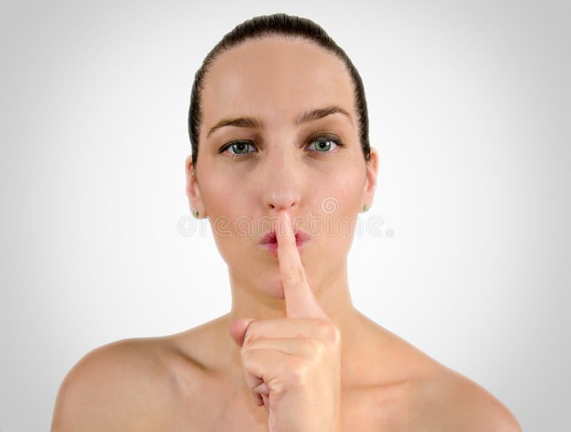 Psss silent stock photo. Image of communication, finger - 27079976