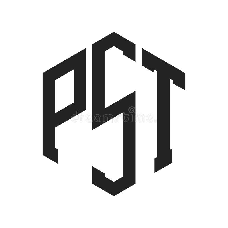 PST Logo Design. Initial Letter PST Monogram Logo Using Hexagon Shape ...