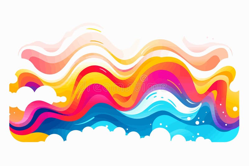 Psychedelic Abstract Art Isolated Vector Style Illustration Stock ...