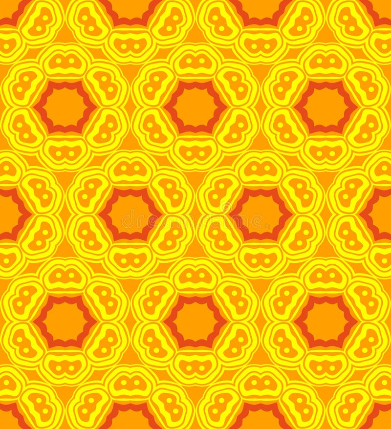 Psychedelic Abstract Colorful Orange Yellow Cyan Seamless Patter Stock ...