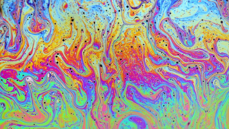Psychedelic Abstract Colours Stock Footage - Video of reflection ...