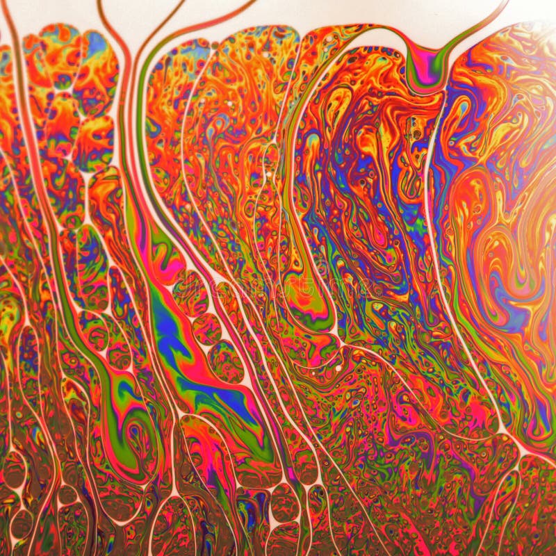 Colorful, Trippy Psychedelic Abstract Background in Red, Blue and Green ...