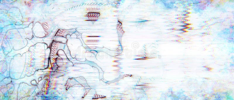 Psychedelic Abstract Futuristic Blurred Soft White Blue Vibrant Error ...
