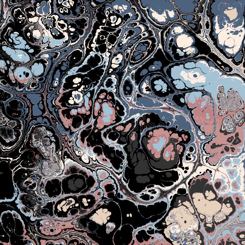 Psychedelic Abstract Pattern. Bright Digital Marbling Style Stock ...