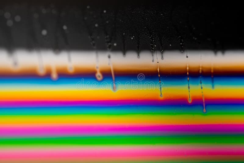 Psychedelic Abstract Planet from Soap Bubble, Light Refraction on a ...