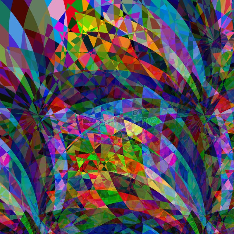 Psychedelic Abstract Vintage Background Stock Illustration ...