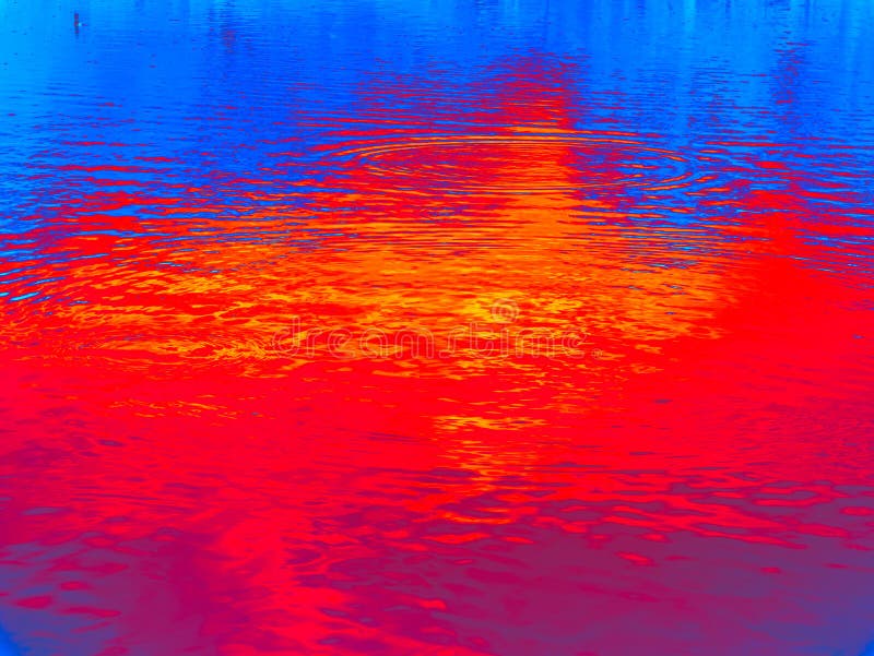 Psychedelic Abstract Vivid Art Textured of Water Reflection Patterns ...